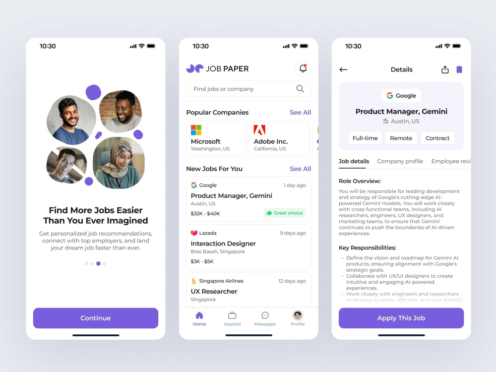 Mobile App UI/UX Design (iOS/Android) | Upwork