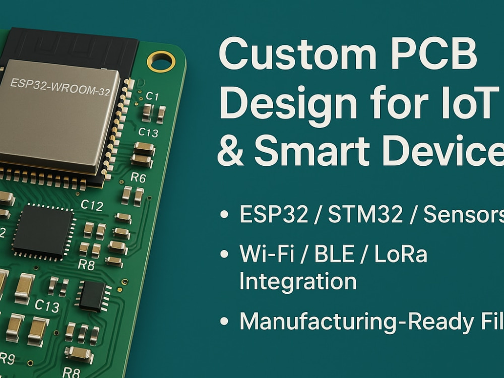 Custom PCB Design for IoT and Smart Devices (ESP32, STM32, Sensors) | Upwork