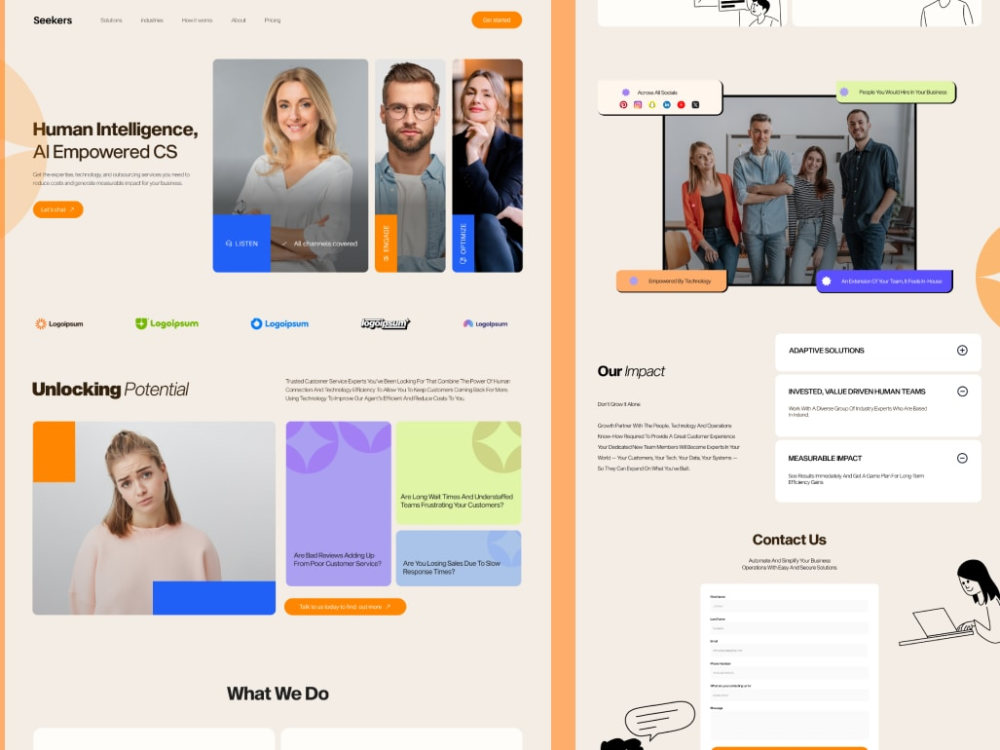 SaaS Landing Page or Website UI | Upwork