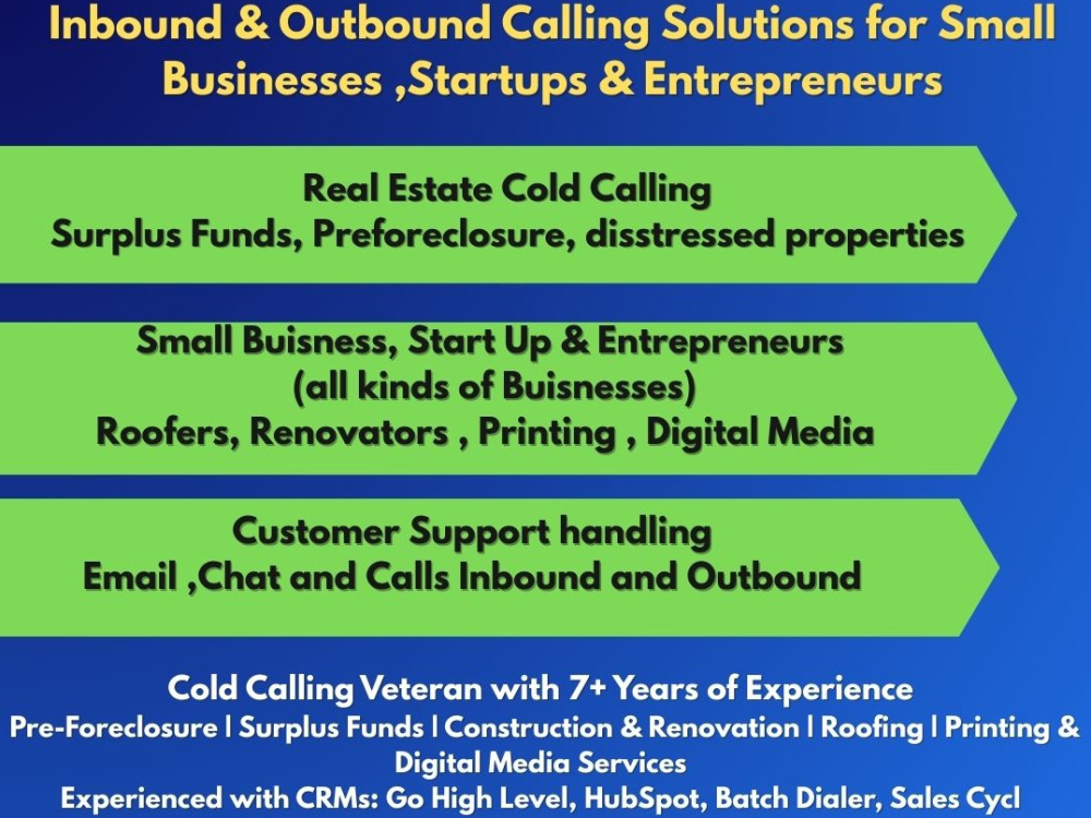 Expert Cold Calling & Appointment Setting | Inbound/Outbound Calls | Upwork