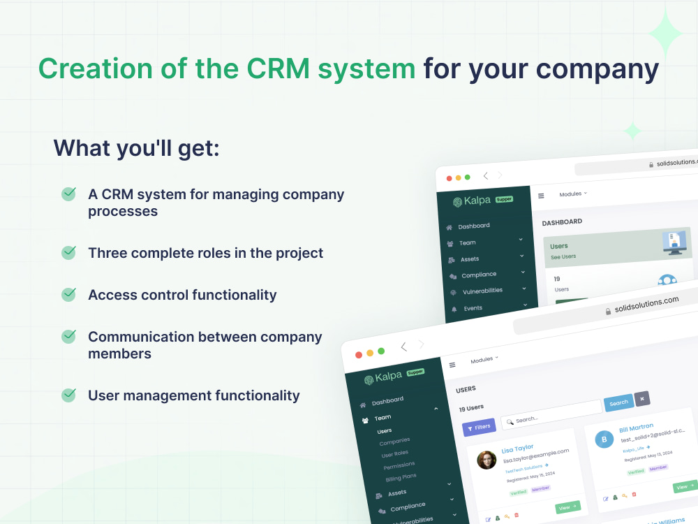 Design creation of the CRM system for your company from UX UI designer ...