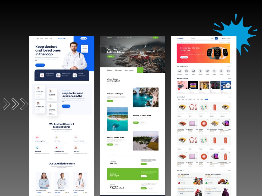 Responsive website using HTML | CSS | and javascript | Upwork