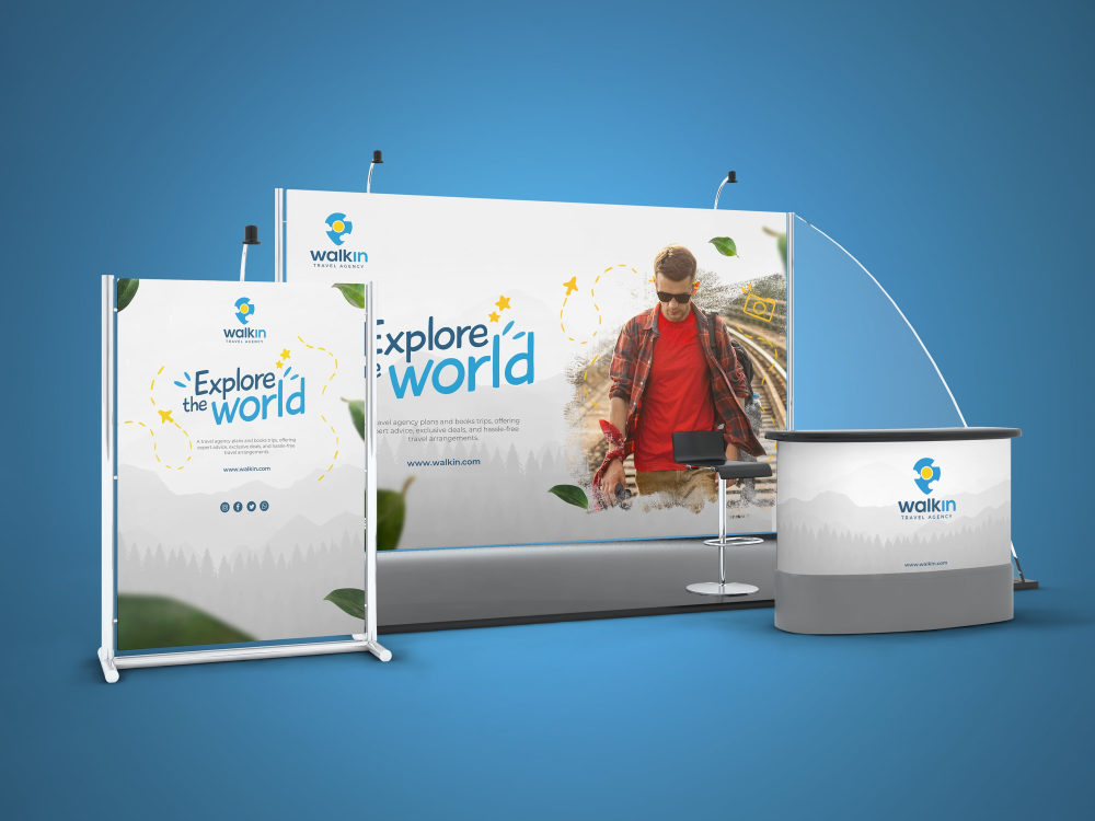 Creative Trade Show Booth , Backdrop & Rollup Banner Design | Upwork