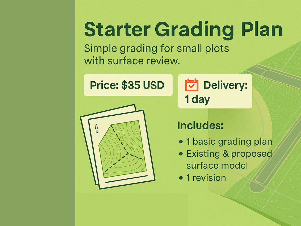 Civil 3D Grading & Surface Design for Accurate Site Development | Upwork