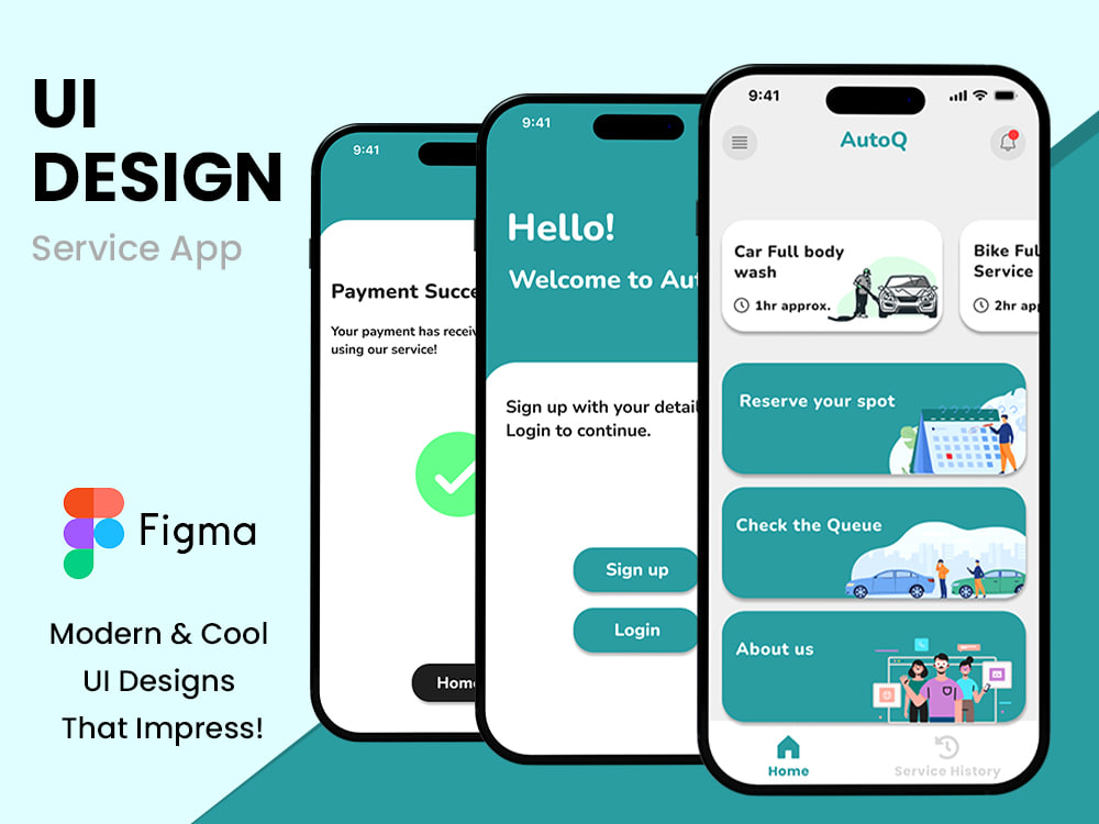 Modern mobile UI screens in Figma for your app | Upwork