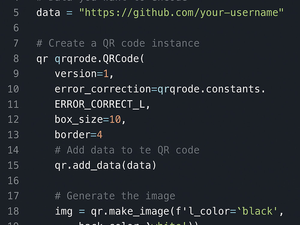 QR code generation using Python | Upwork