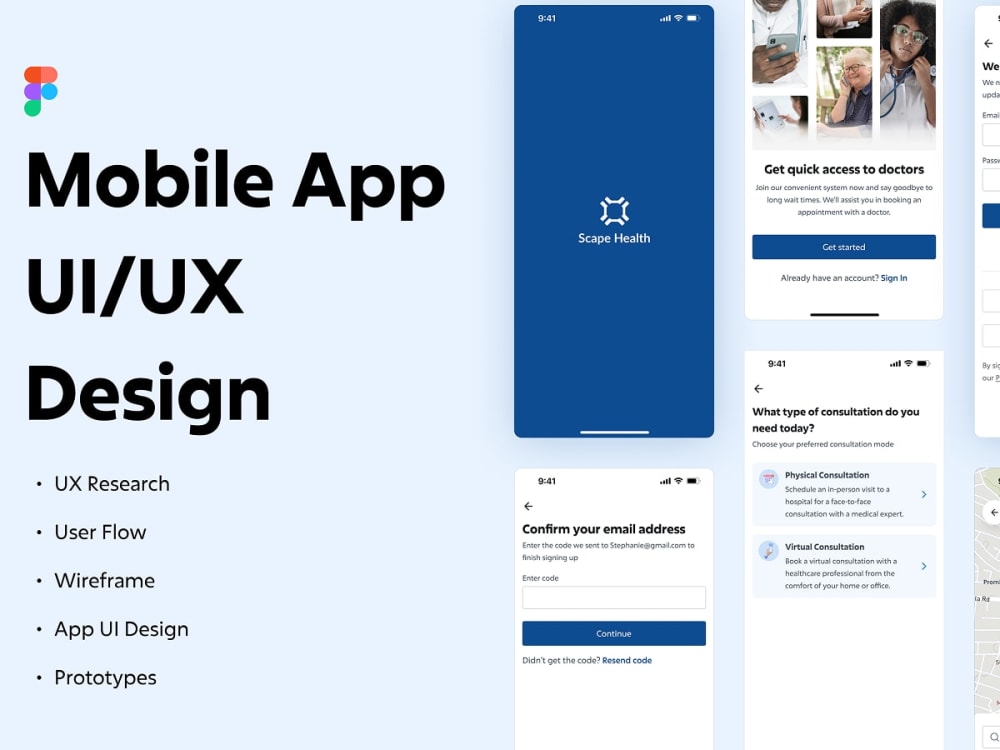 A custom Mobile App UI/UX design | Upwork