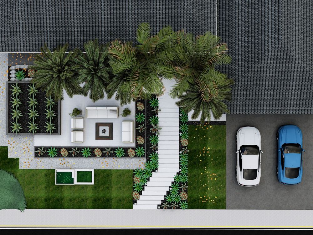 Front and backyard landscape Modelling and Renderings | Upwork