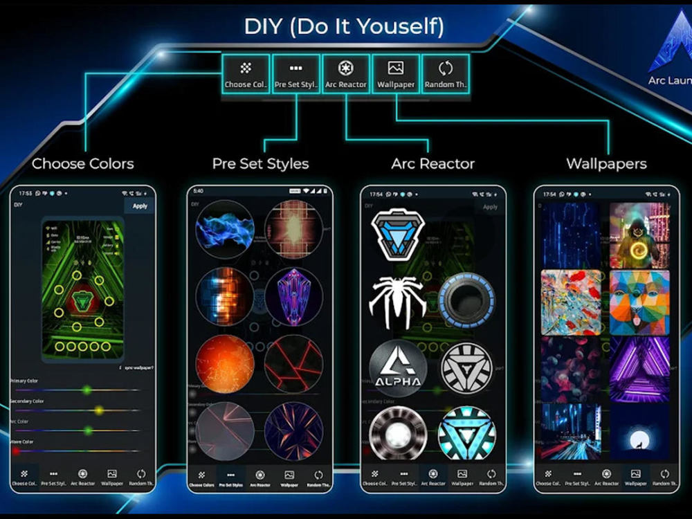 ARC Launcher® 2024 – Personalized Android Launcher with 3D/2D Themes ...