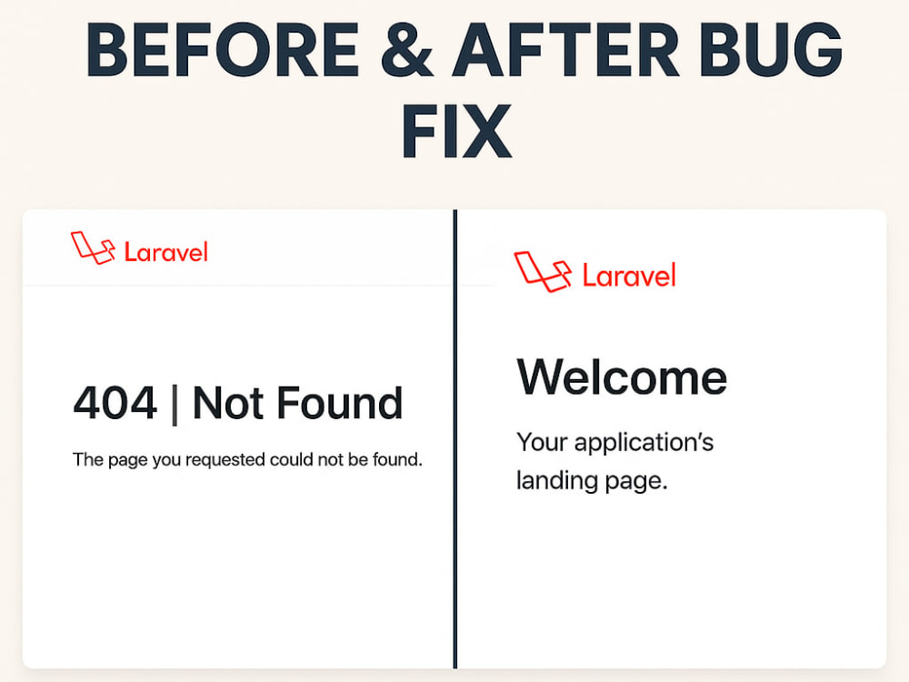 Clean and Reliable Laravel Bug Fixes, Done Fast and Right | Upwork