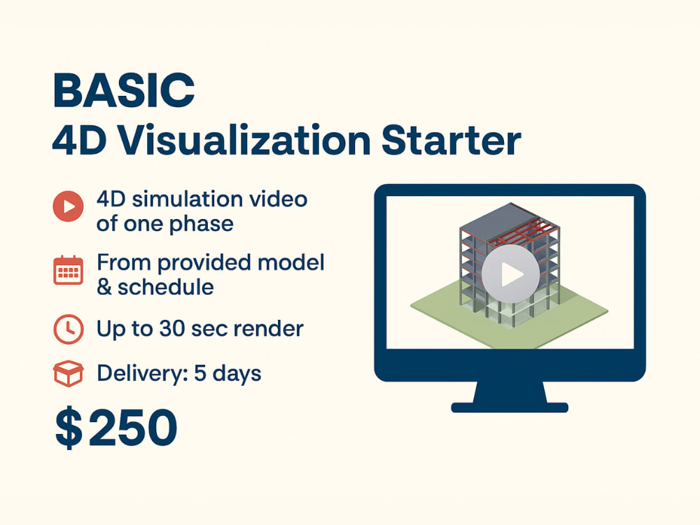 4D Construction Simulation & Impactful BIM Deliverables for Bids | Upwork