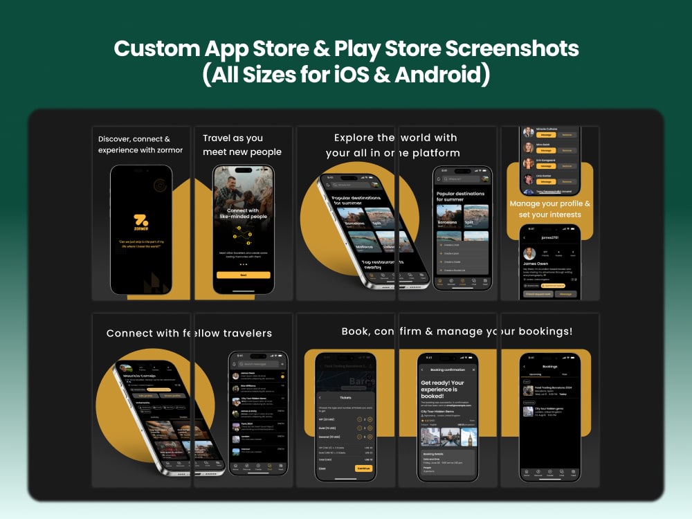 Custom App Store & Play Store Screenshots (All Sizes for iOS & Android ...