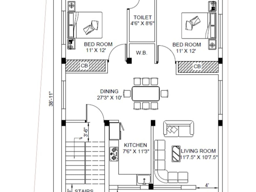 Conversion of rough sketches to 2D AutoCAD Layout Plans | Upwork