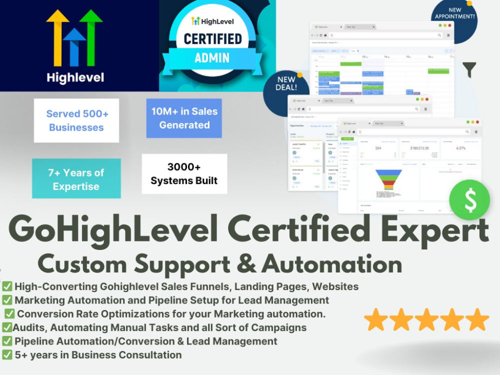 Highlevel Certified Expert For Gohighlevel Support | Upwork
