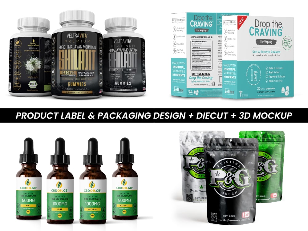 Creative and Premium Label, Packaging Box & Pouch Design for Your Brand ...