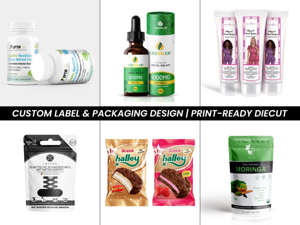 Creative and Premium Label, Packaging Box & Pouch Design for Your Brand ...
