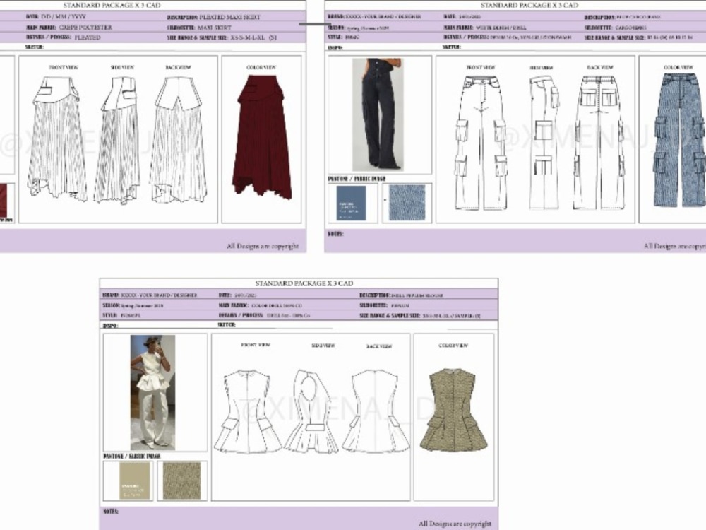 Create fashion cad, garments | Upwork
