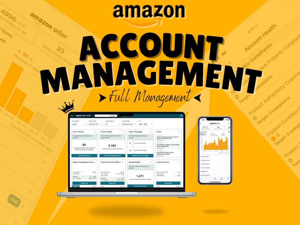 Full A to Z Amazon Account and Store Management with Best Results | Upwork