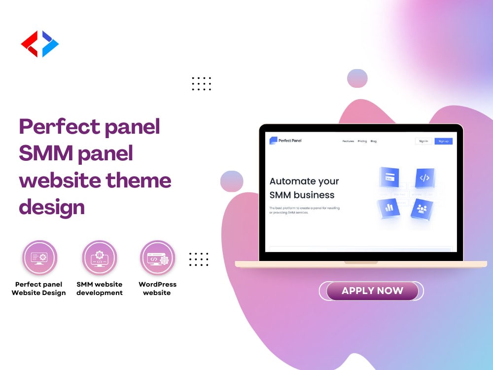Perfectpanel based SMM panel website theme design | Upwork