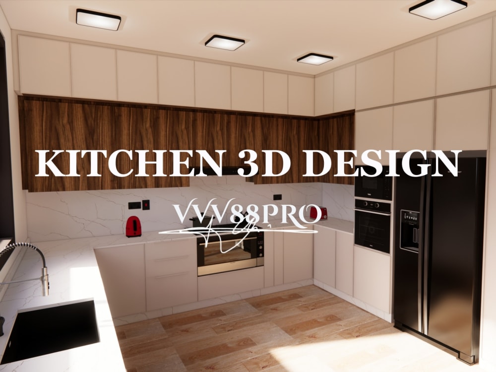 2D/3D Kitchen & Wardrobe Designs | Upwork