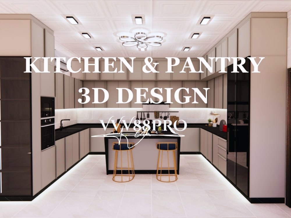 2D/3D Kitchen & Wardrobe Designs | Upwork