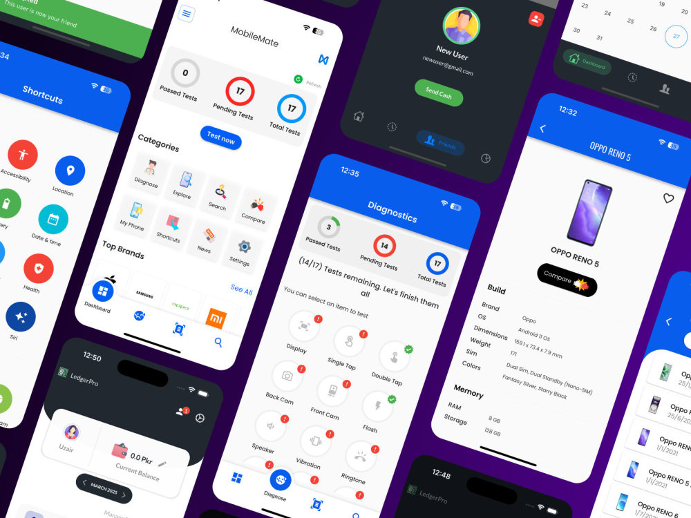 Figma mobile app design - Figma UI/UX Design - app design mockup UI/UX | Upwork