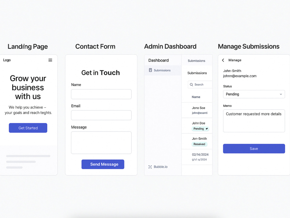 A stunning custom design Landing Page with Admin Dashboard. Fast, and ...