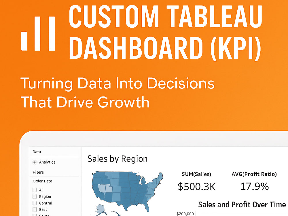 Custom Tableau Dashboard for Your Business KPIs | Upwork
