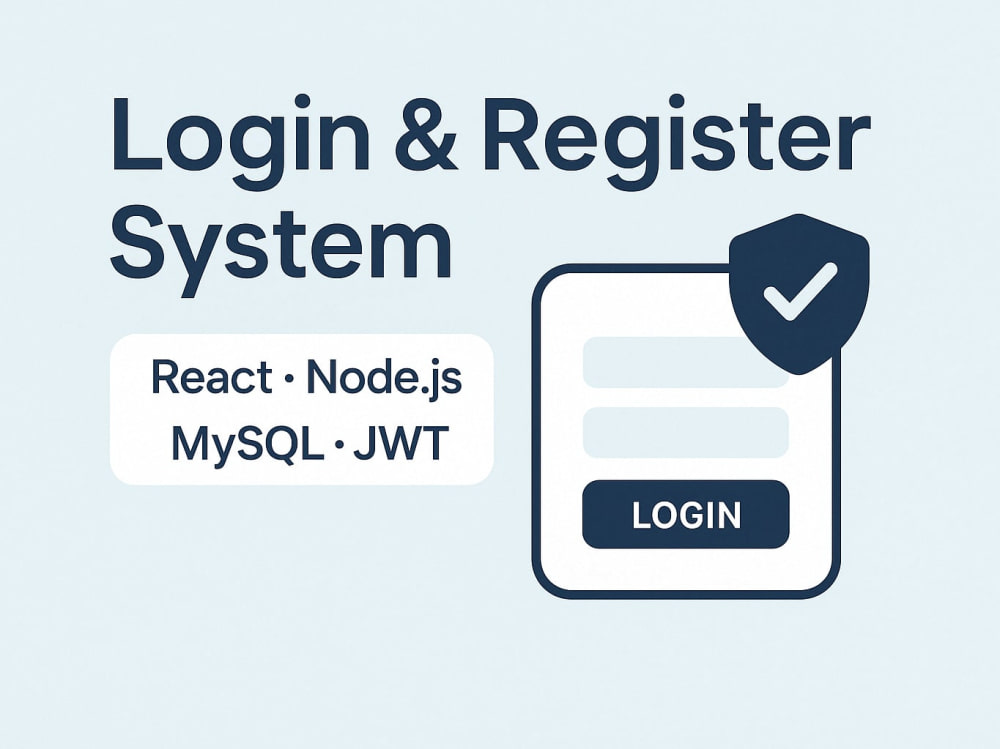 Secure Login & Registration System using React, Node.js and MySQL | Upwork