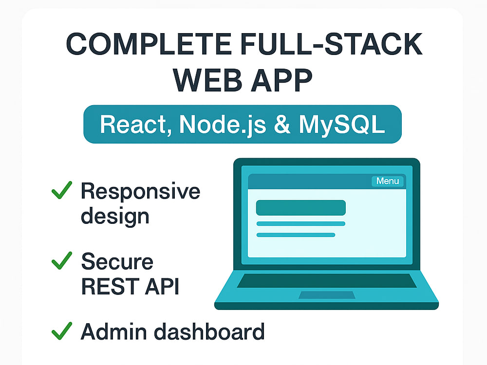 Complete Full-Stack Web App with React, Node.js, and MySQL | Upwork