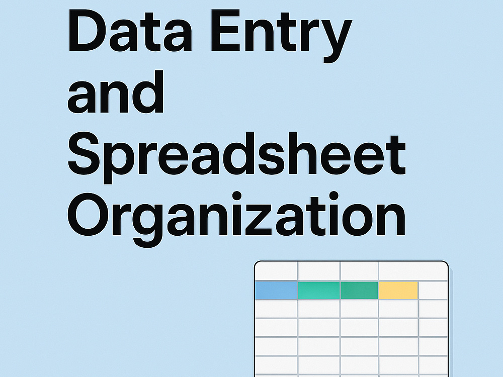 Data Entry and Spreadsheet Organization | Upwork