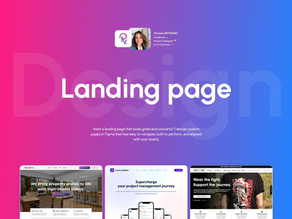 A high converting Landing page • Figma | Upwork