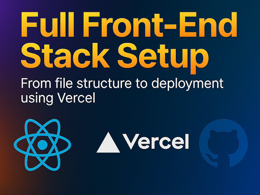 Complete Front-End Web Development Stack Setup Responsive Modern UI ...