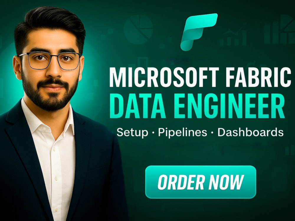 Microsoft Fabric Data Engineering setup with pipelines and dashboards | Upwork