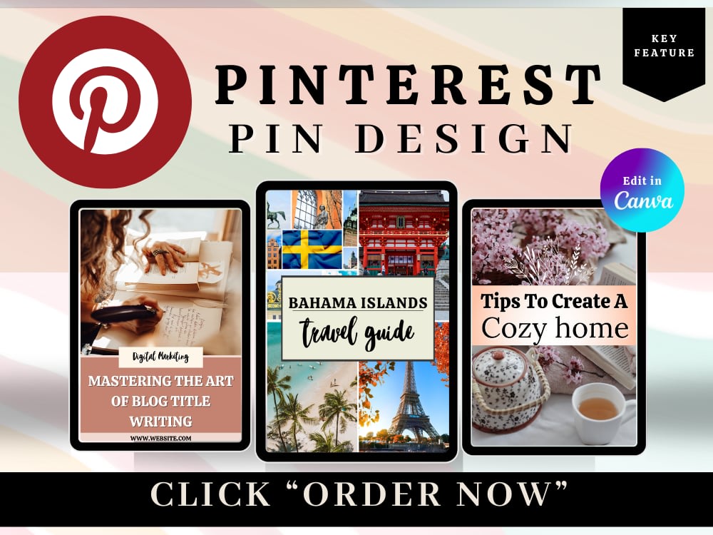Get Eye-catching Pin design for your Pinterest pins | Upwork