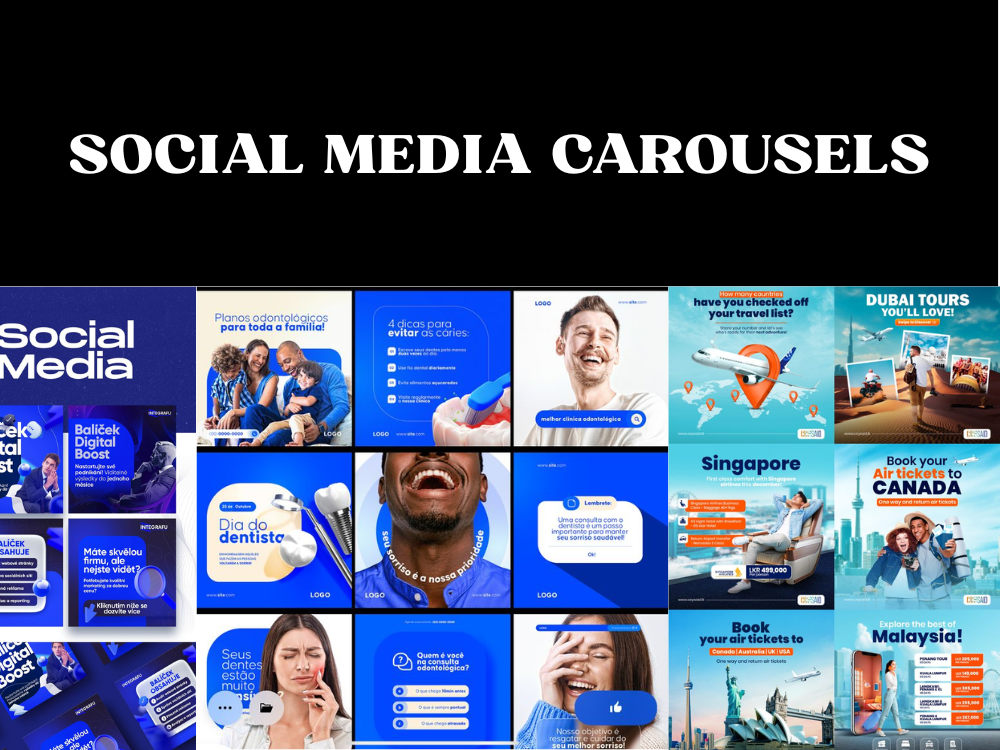 An amazing carousel design that fits your brand social media | Upwork