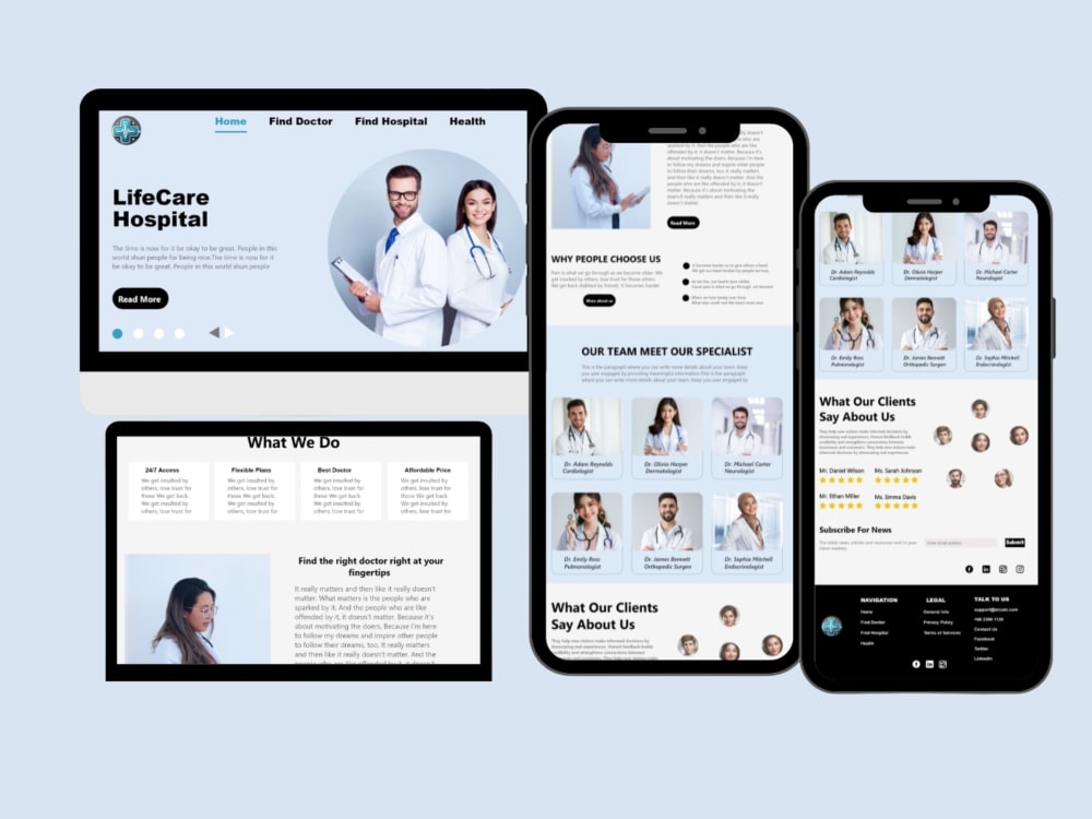 Modern & Responsive Landing Page UI/UX Design | Upwork