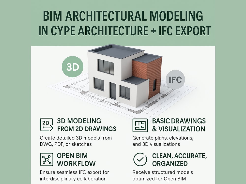 BIM Architectural Modeling in CYPE Architecture + IFC Export | Upwork