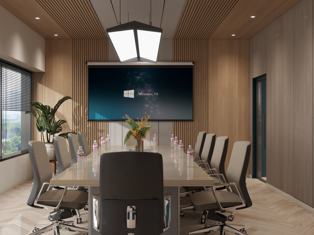 Realistic renders and working drawings of Conference room | Upwork