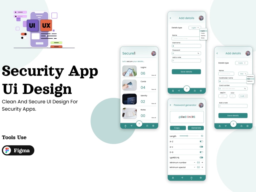 A Professional Security App UI/UX Design | Upwork