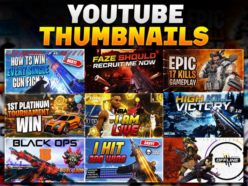 2 amazing youtube thumbnail | Upwork