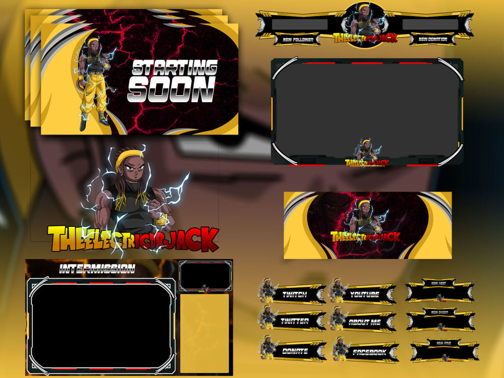 Custom Overlay, Logo, Intro/Outro, 3D Gaming Room. | Upwork