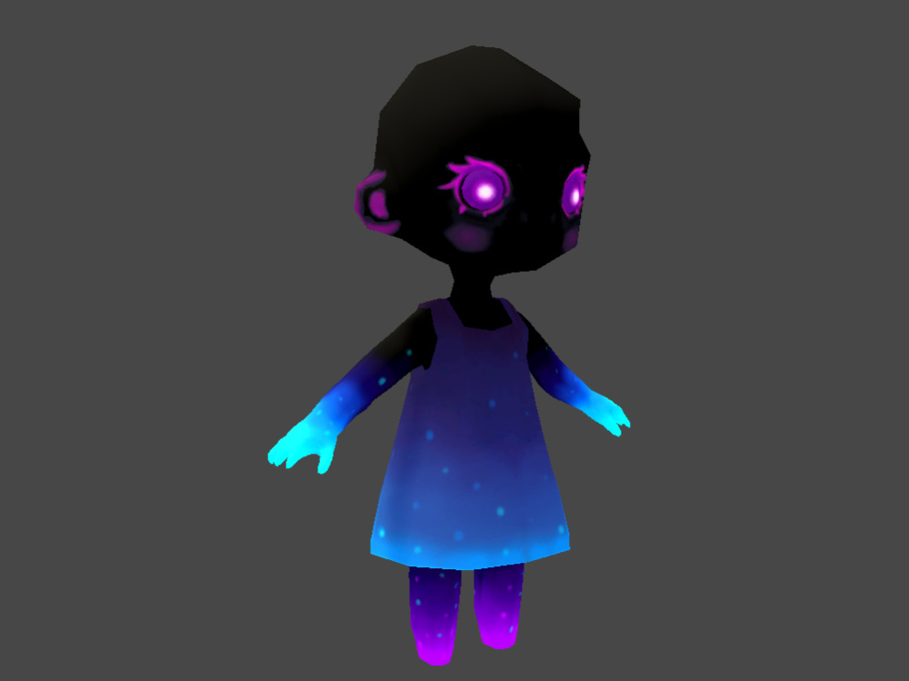 Low poly chibi style game character with bones ready for use in Unity ...