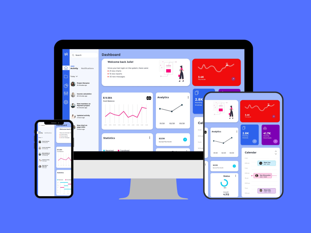 Responsive App UI Design | Mobile, Tablet, Desktop (XD & Figma). | Upwork