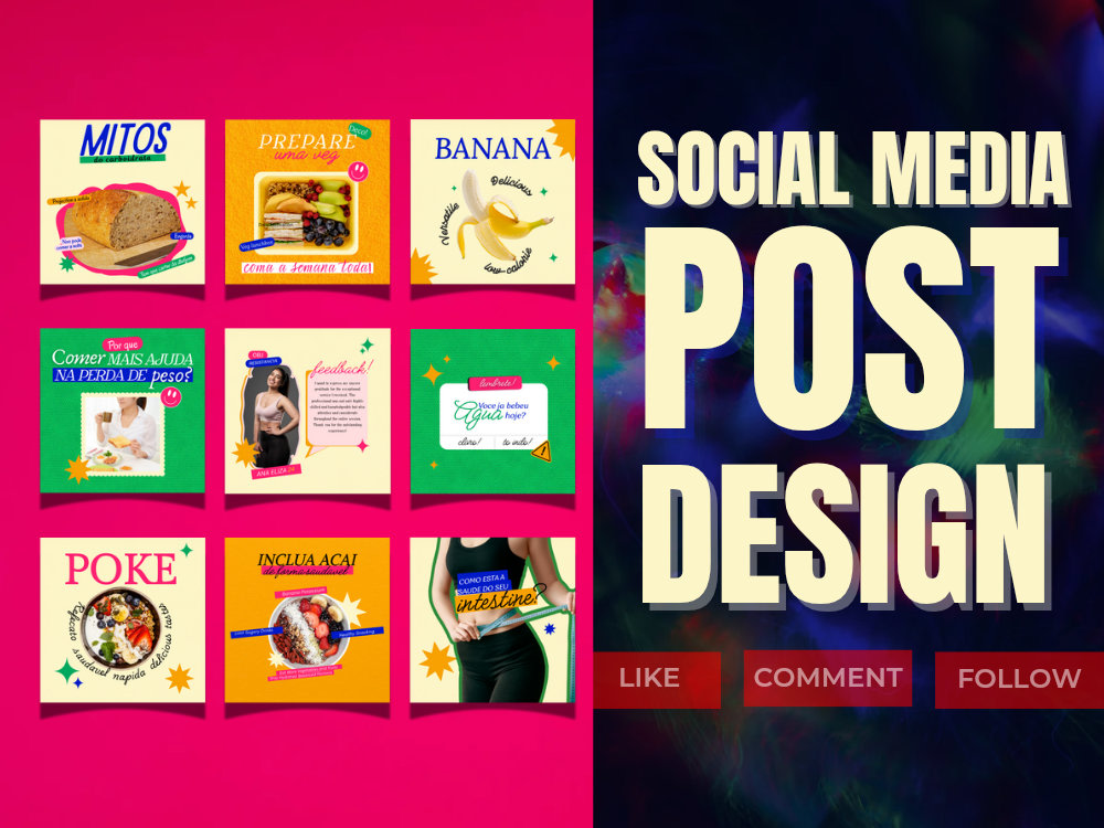 30 stunning Social Media Post designs for your Instagram, Facebook, etc ...