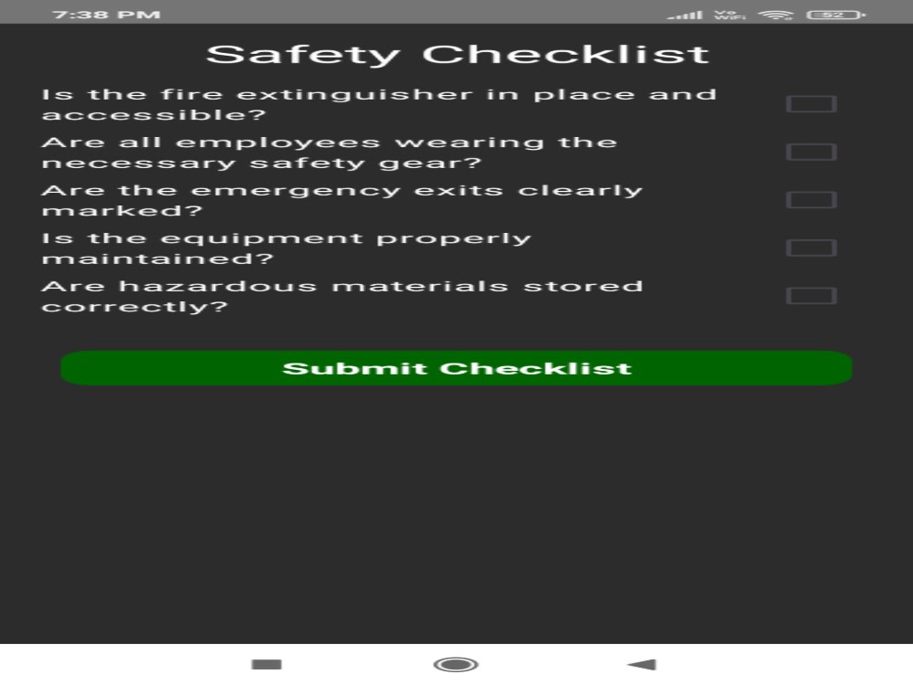 Industrial Safety Audit App with Modern UI and Dark-Themed Design | Upwork