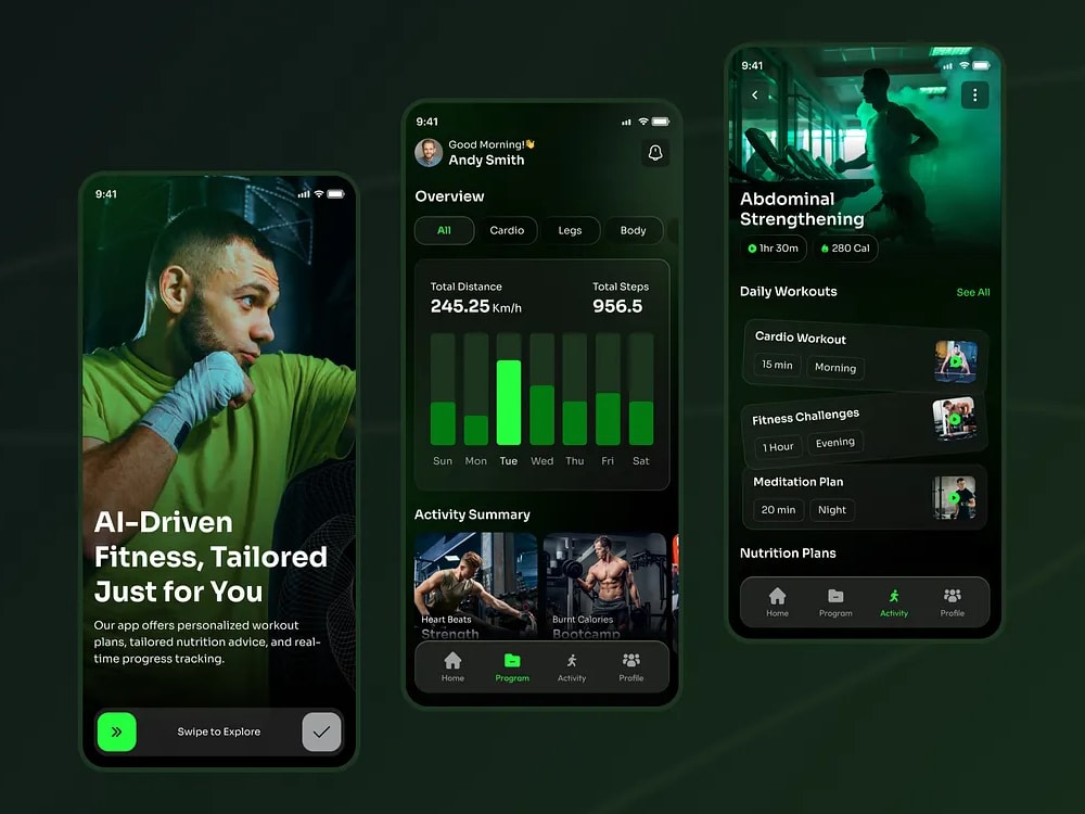 A Modern AI Mobile App UI/UX Design Crafted in Figma | Upwork