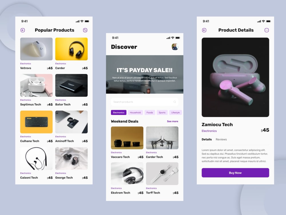 Fantastic Mobile App design in Figma with Prototype | Upwork