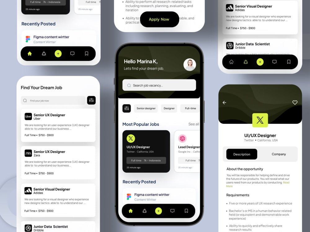 Fantastic Mobile App design in Figma with Prototype | Upwork