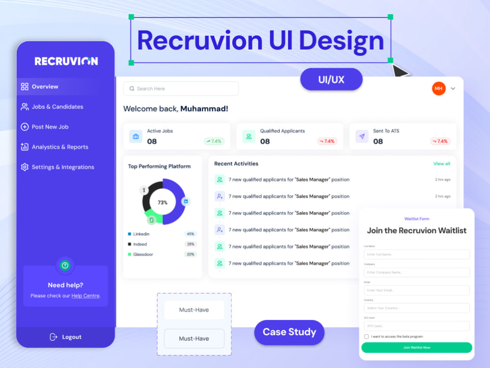 A Professional Dashboard Design, Admin Panel, and CRM Interface in ...